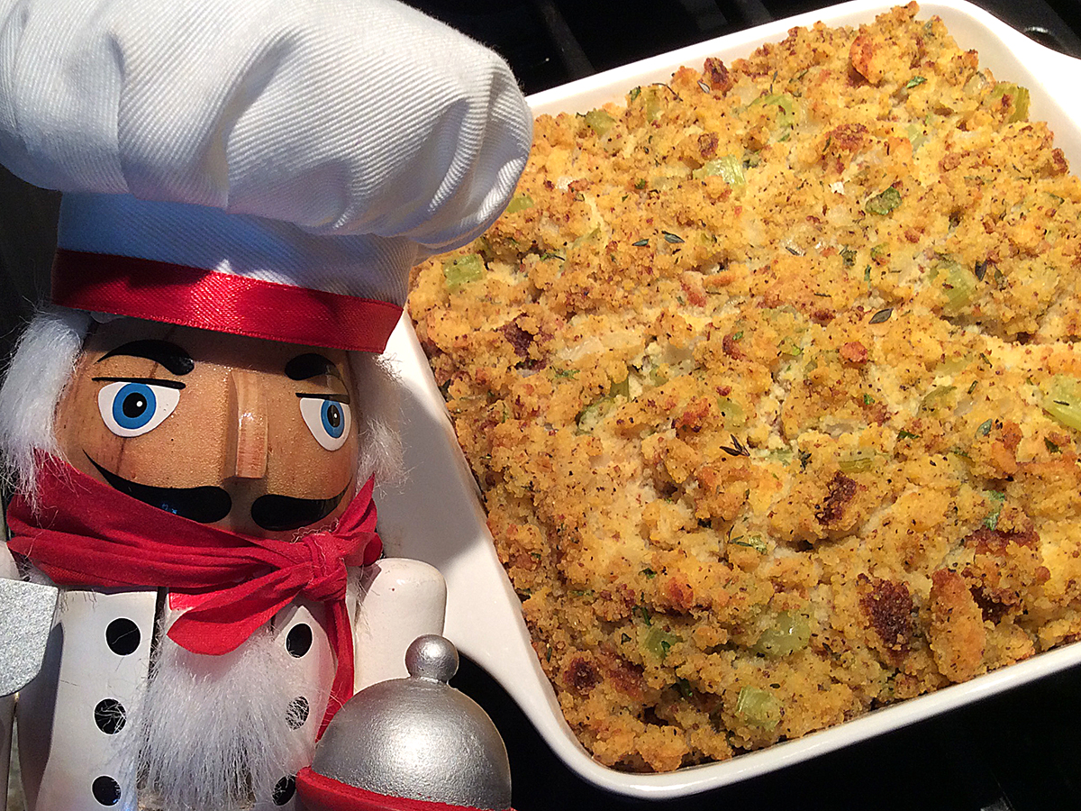 Southern Style Corn Bread Dressing with Sage & Thyme- Mincoff Café